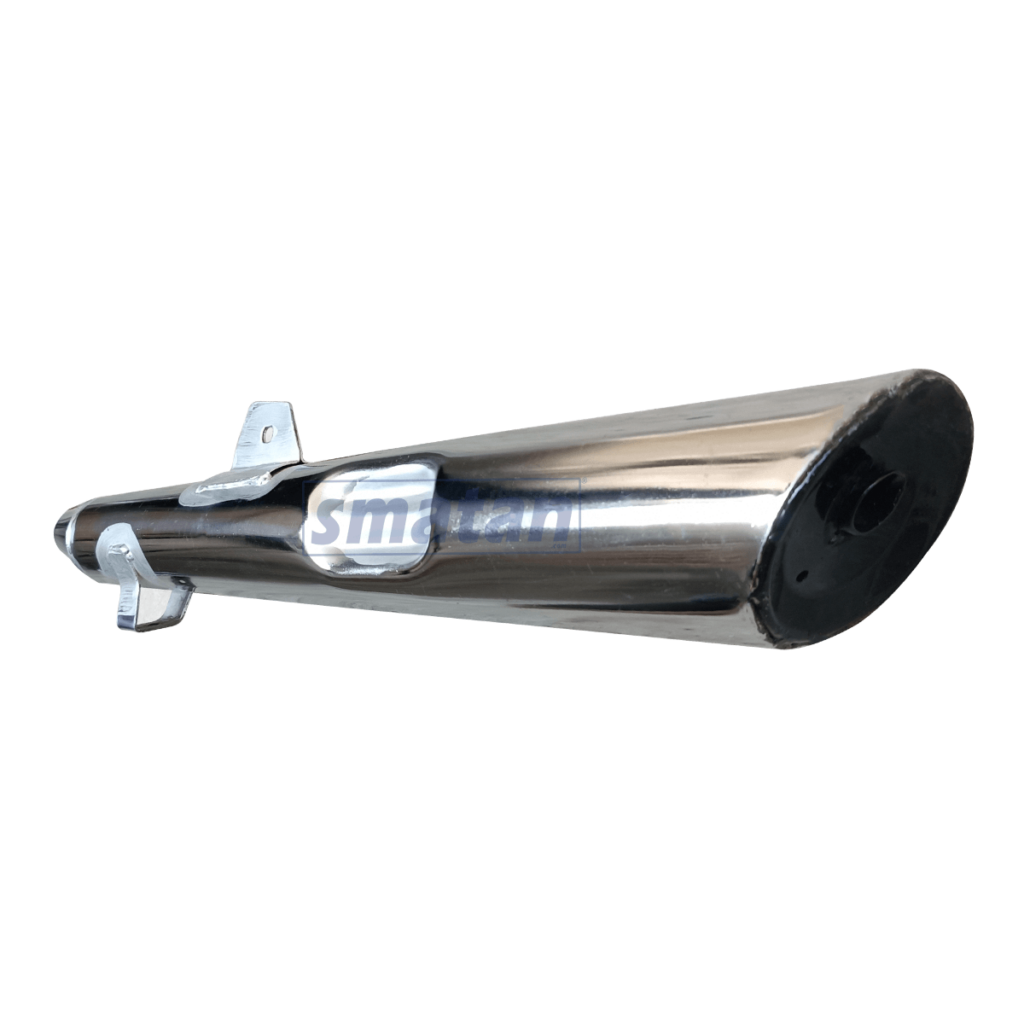 SMATAN TVS Star City Half Silencer Dholki (Chrome)
